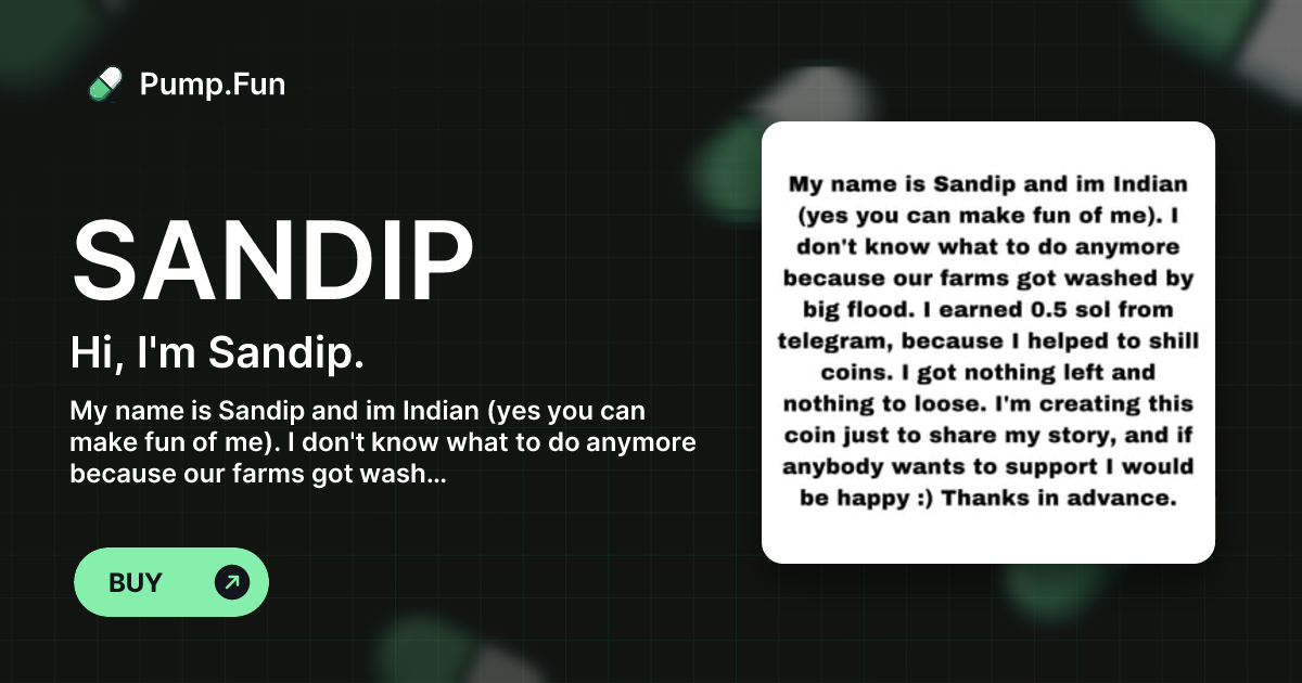 Hi, I'm Sandip. (SANDIP) - Pump