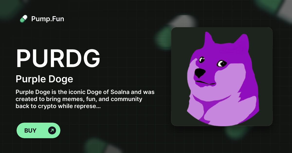 Purple Doge (PURDG) - Pump