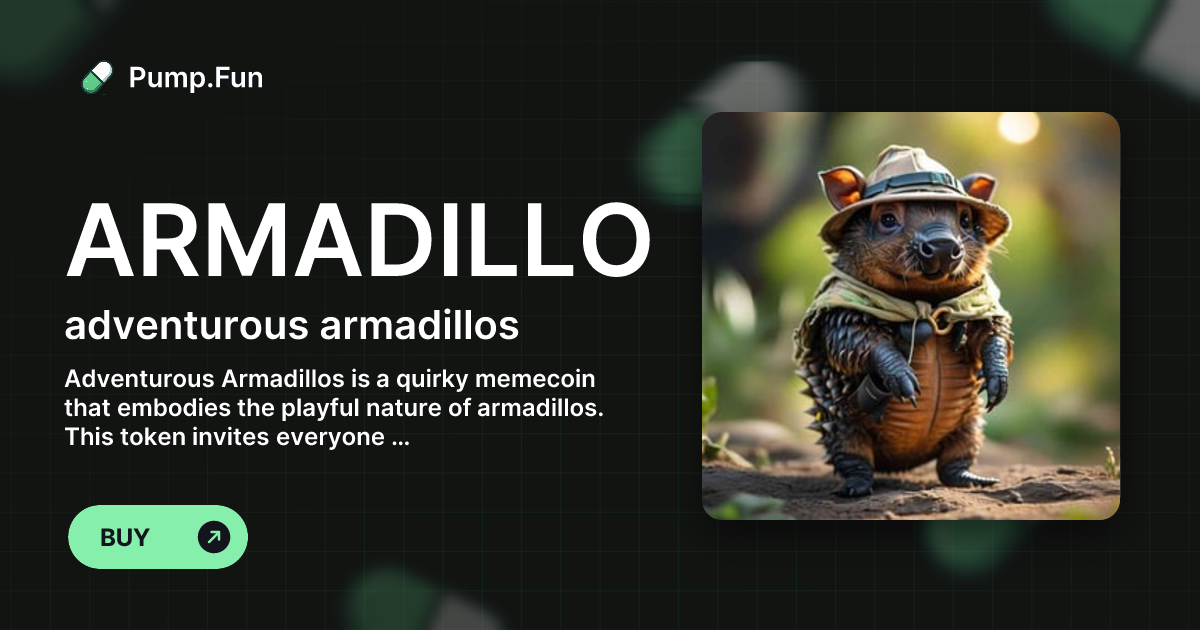 adventurous armadillos (ARMADILLO) - Pump