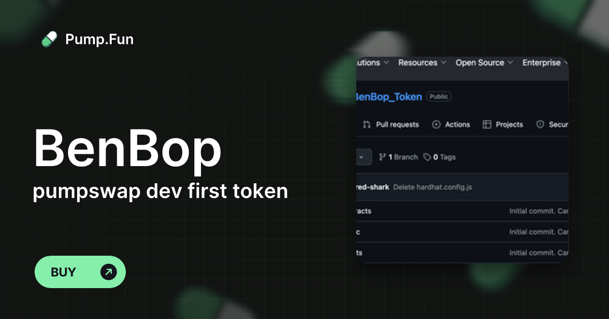 pumpswap dеv first tоken (BеnBоp) - Pump