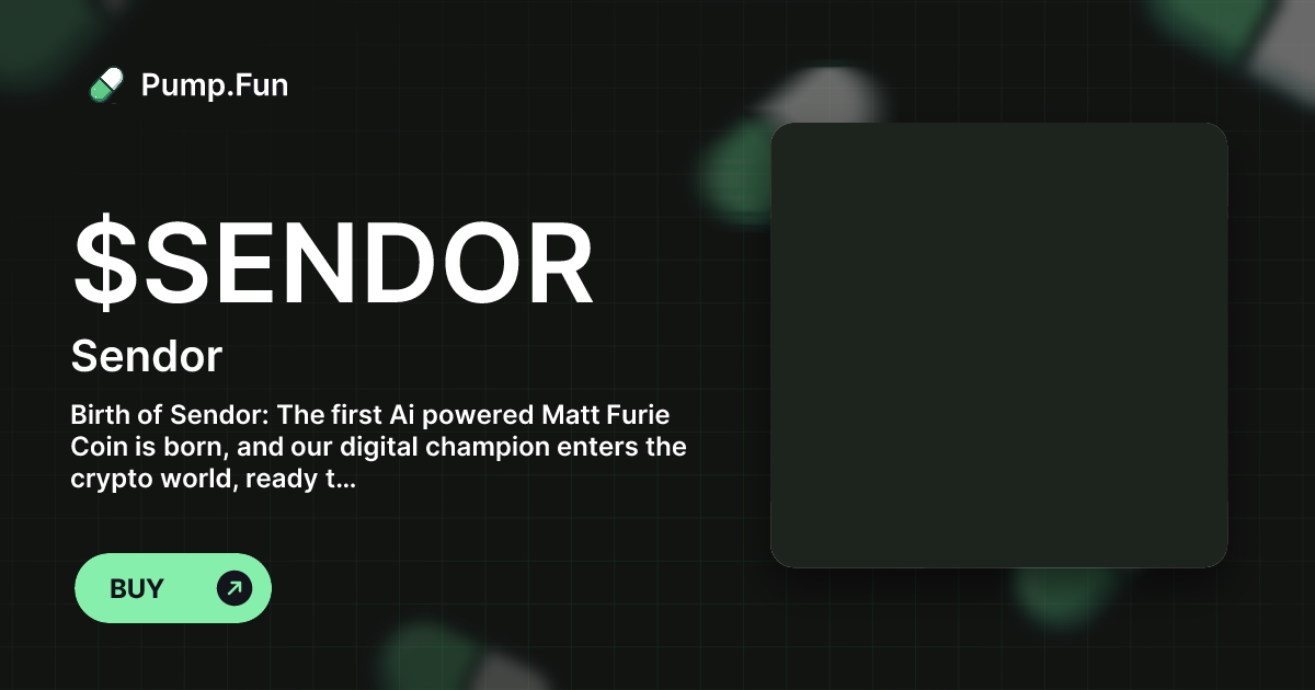 Sendor ($SENDOR) - Pump