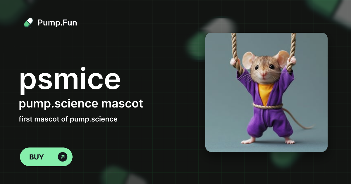 pump.science mascot (psmice) - Pump