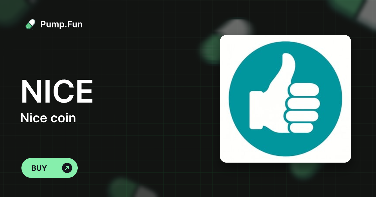 Nice coin (NICE) - Pump