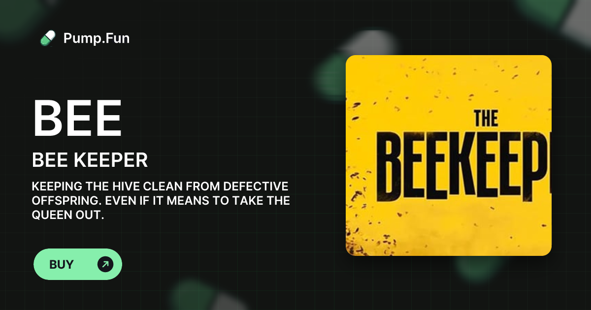 BEE KEEPER (BEE) - Pump