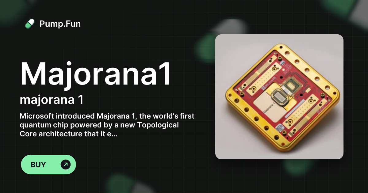 majorana 1 (Majorana1) - Pump