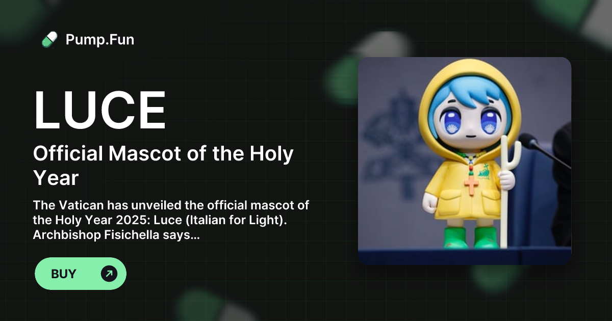 Official Mascot of the Holy Year (LUCE) - Pump