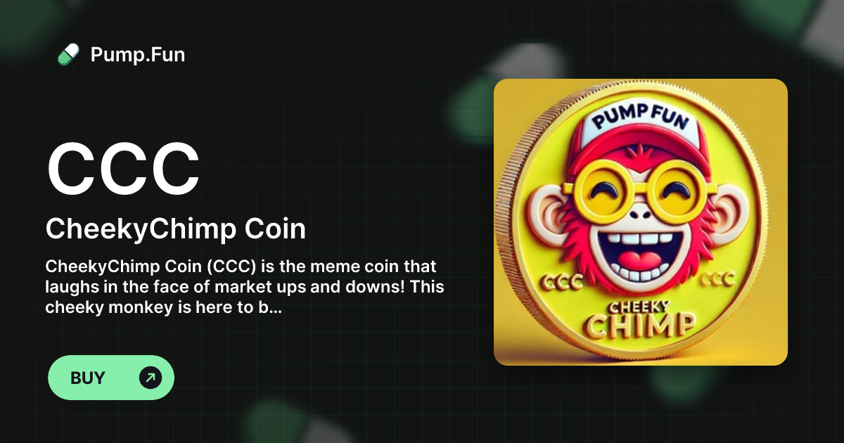 CheekyChimp Coin (CCC) - Pump