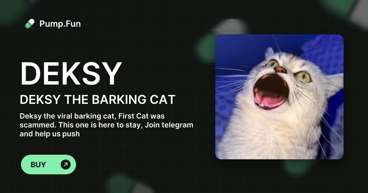 DEKSY THE BARKING CAT (DEKSY) - Pump