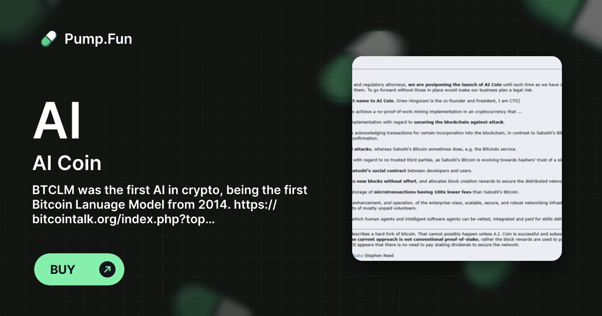 AI Coin (AI) - Pump