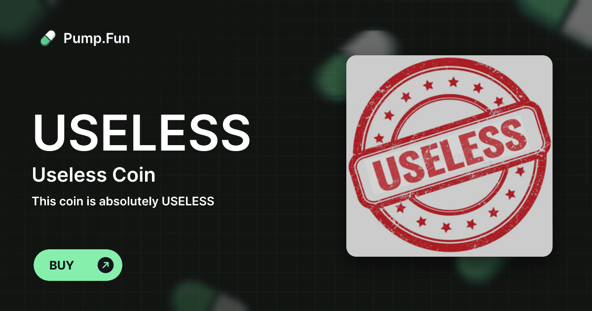Useless Coin (USELESS) - Pump