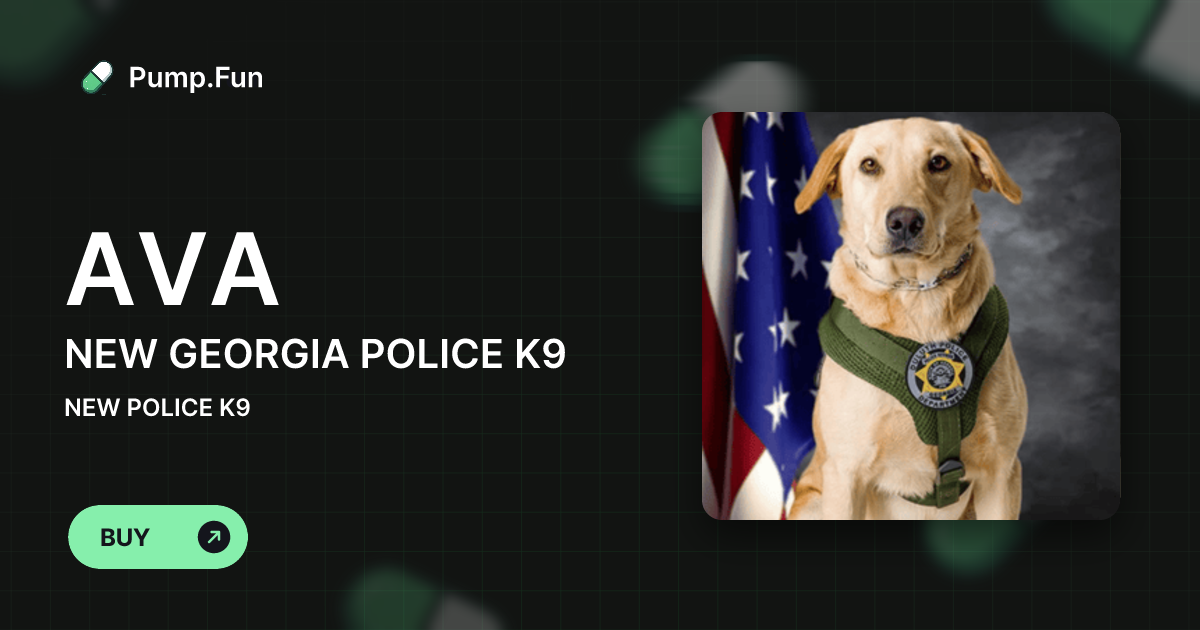 NEW GEORGIA POLICE K9 (AVA) - Pump