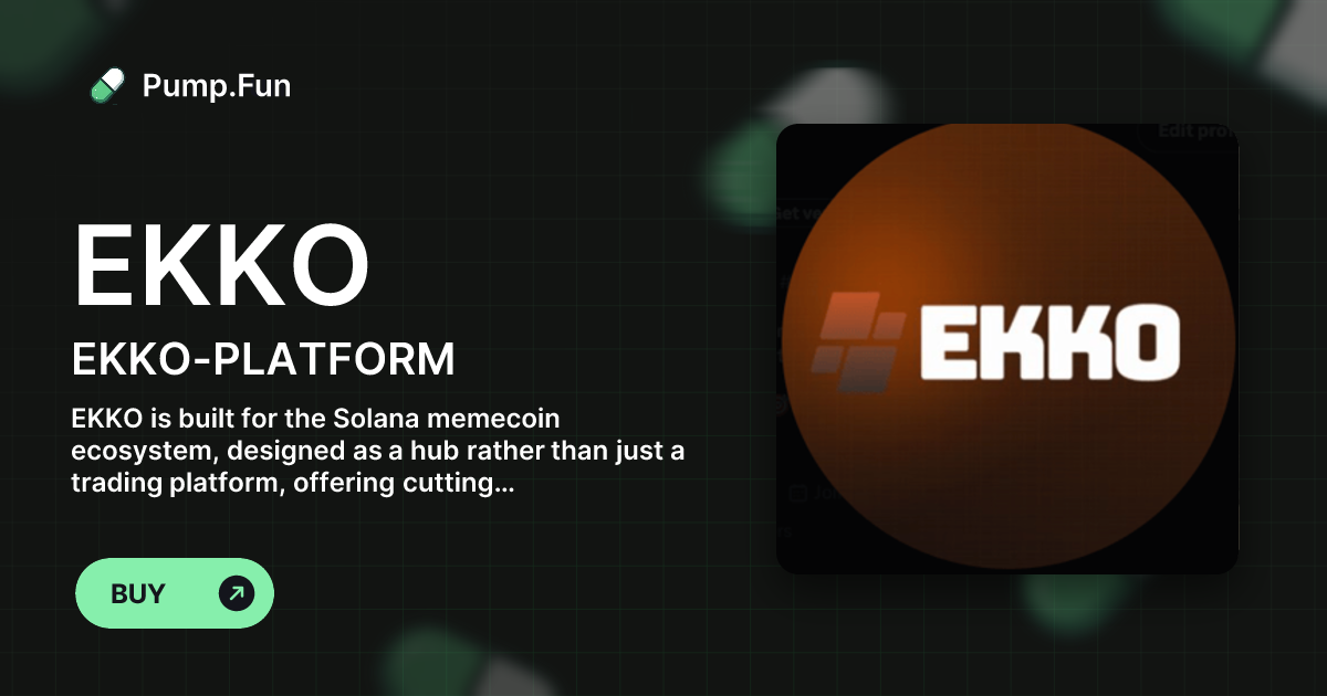 EKKO-PLATFORM (EKKO) - Pump