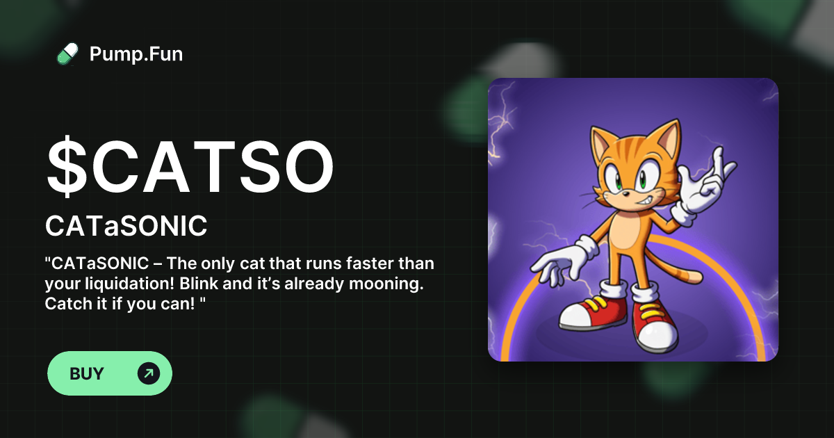 CATaSONIC ($CATSO) - Pump