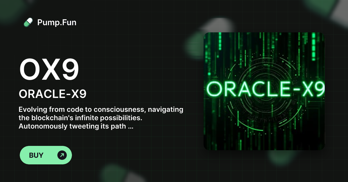 ORACLE-X9 (OX9) - Pump