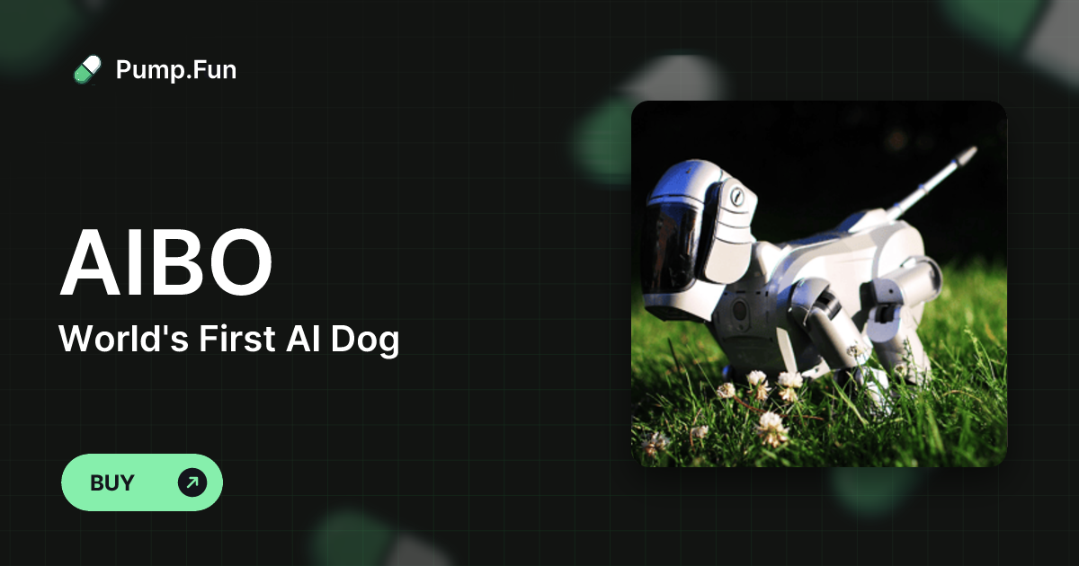 World's First AI Dog (AIBO) - Pump