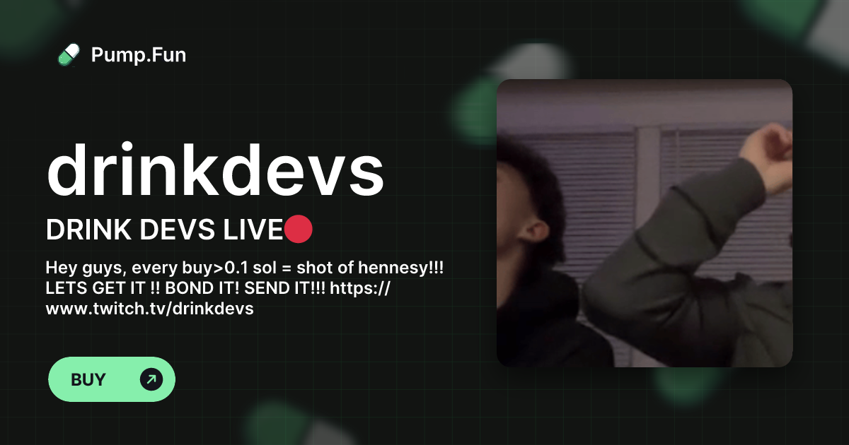 DRINK DEVS LIVE🔴 (drinkdevs) - Pump
