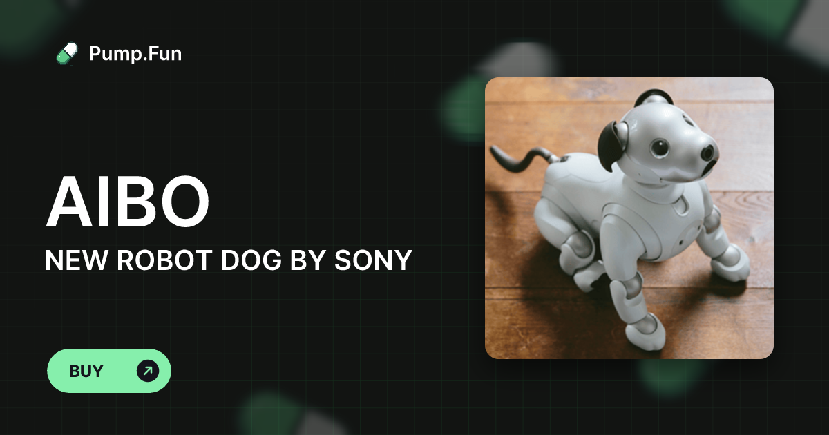 NEW ROBOT DOG BY SONY (AIBO) - Pump