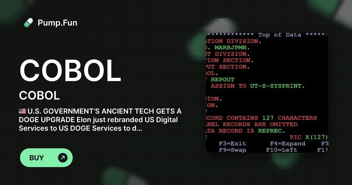 COBOL (COBOL) - Pump