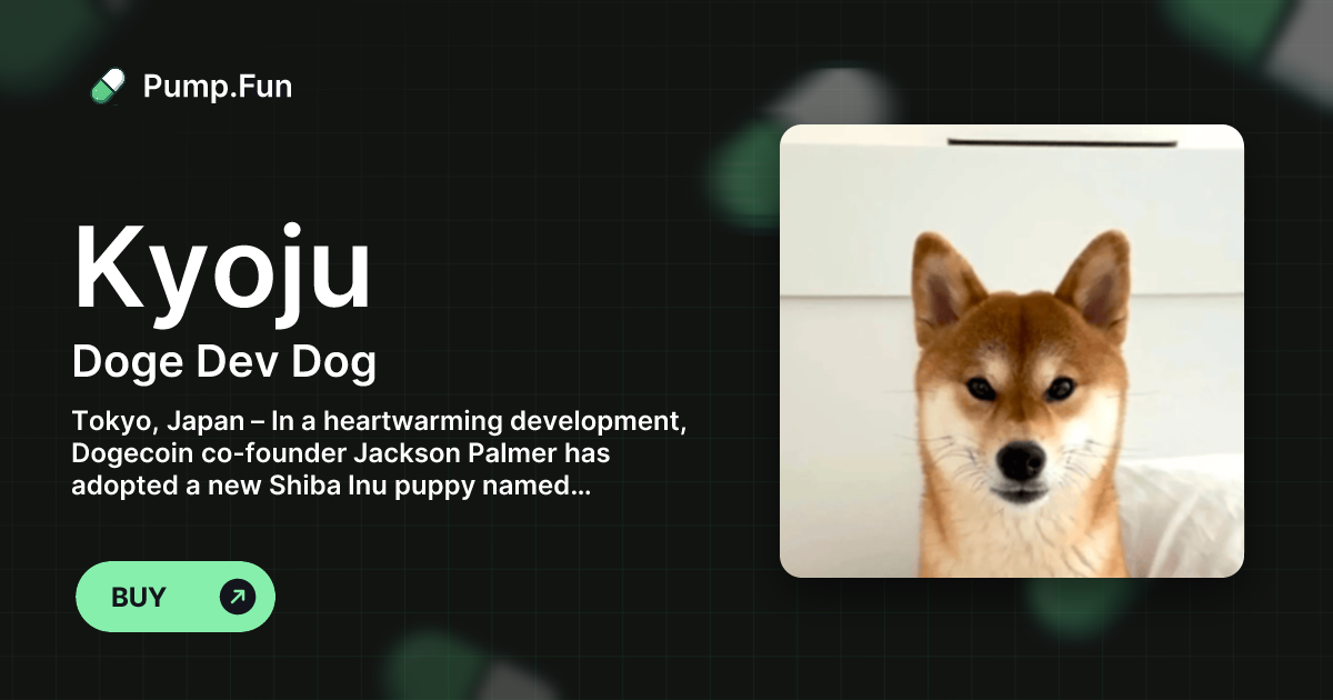 Doge Dev Dog (Kyoju) - Pump