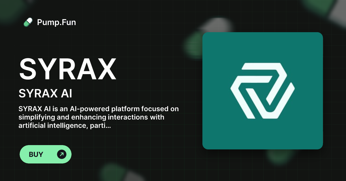 SYRAX AI (SYRAX) - Pump