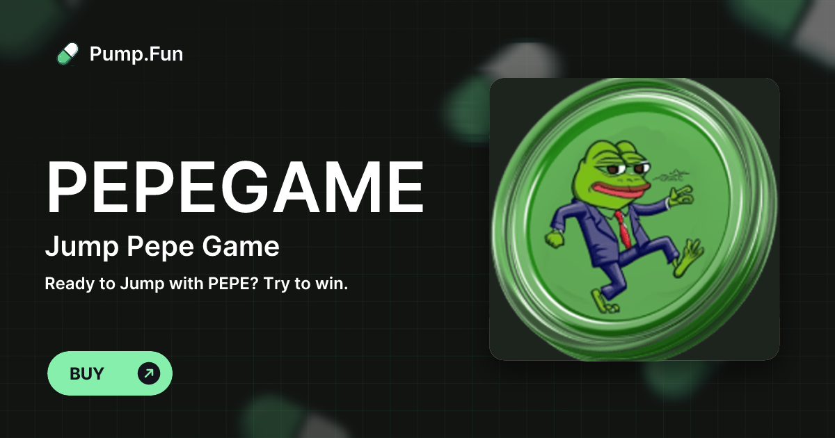 Jump Pepe Game (PEPEGAME) - Pump