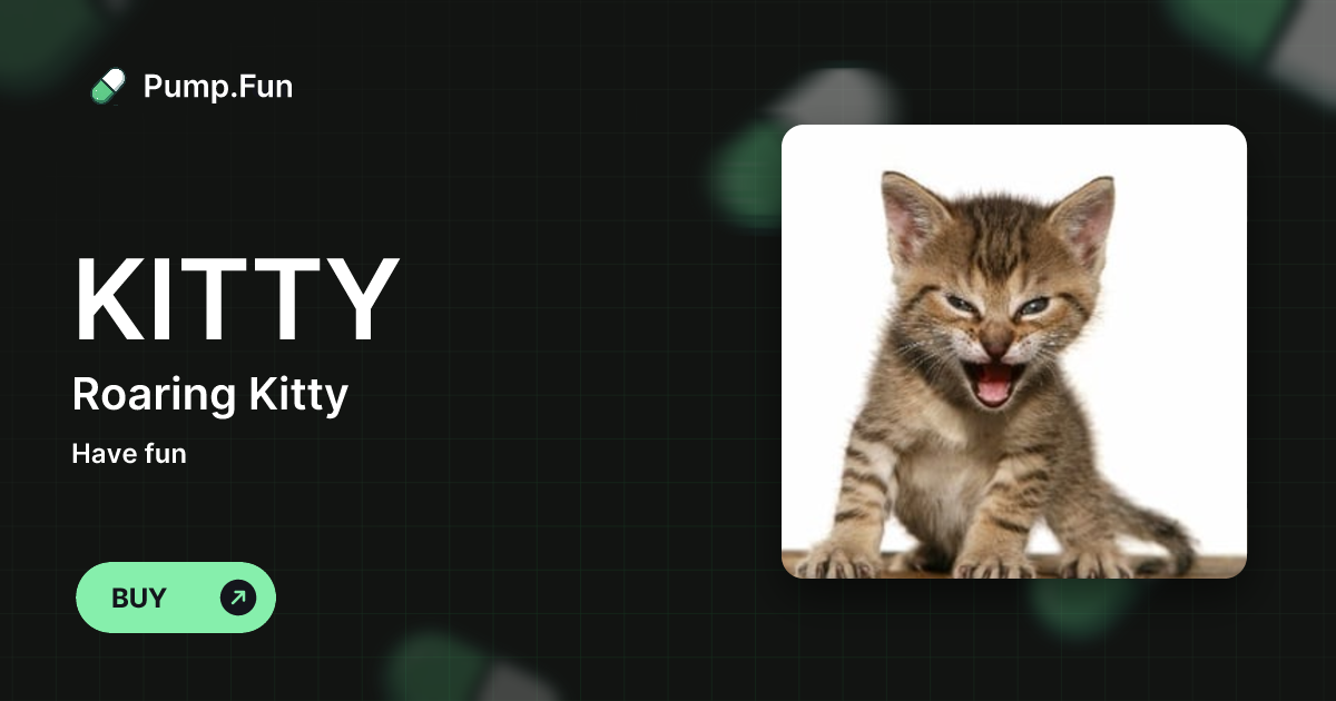 Roaring Kitty (KITTY) - Pump