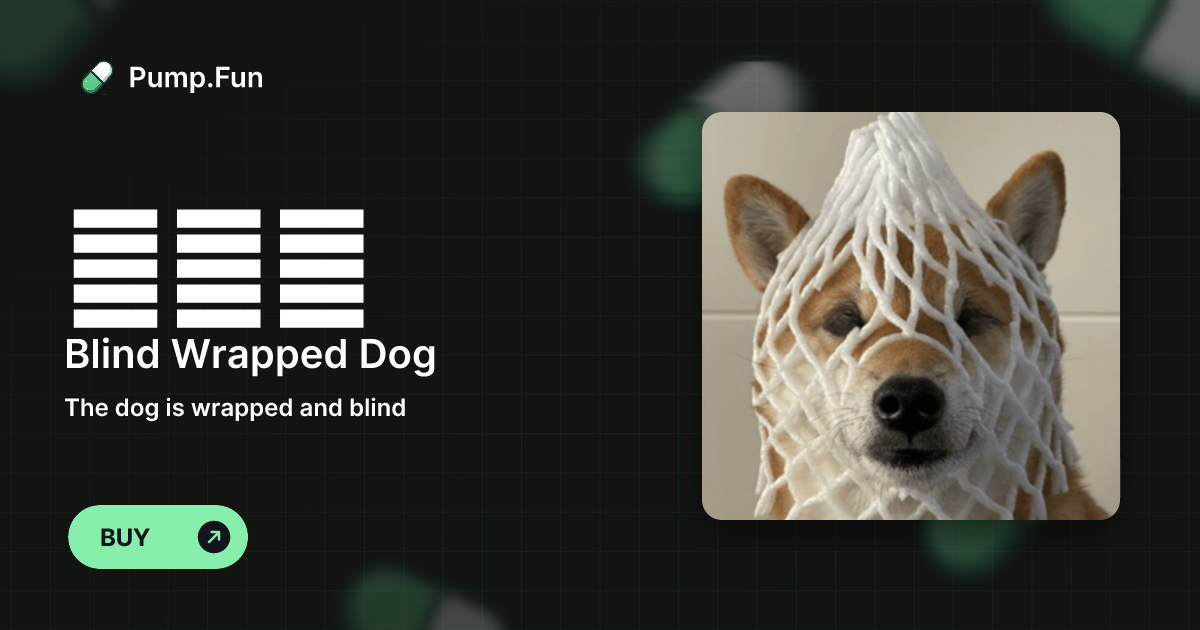 Blind Wrapped Dog (⠃⠺⠙) - Pump