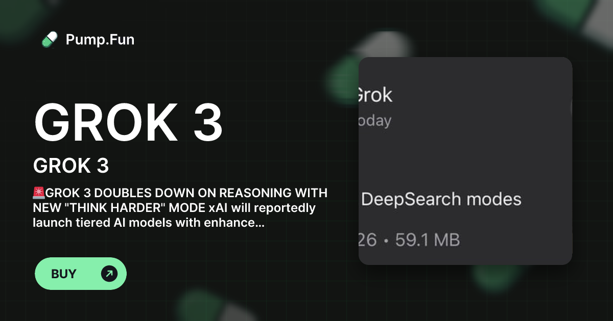 GROK 3 (GROK 3) - Pump