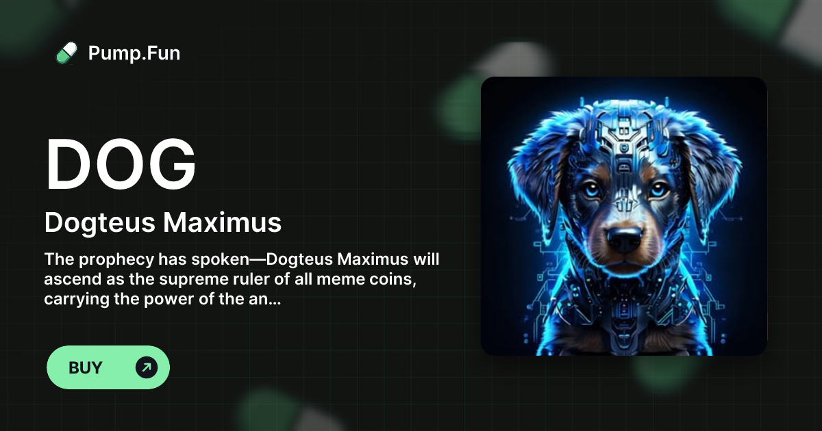 Dogteus Maximus (DOG) - Pump