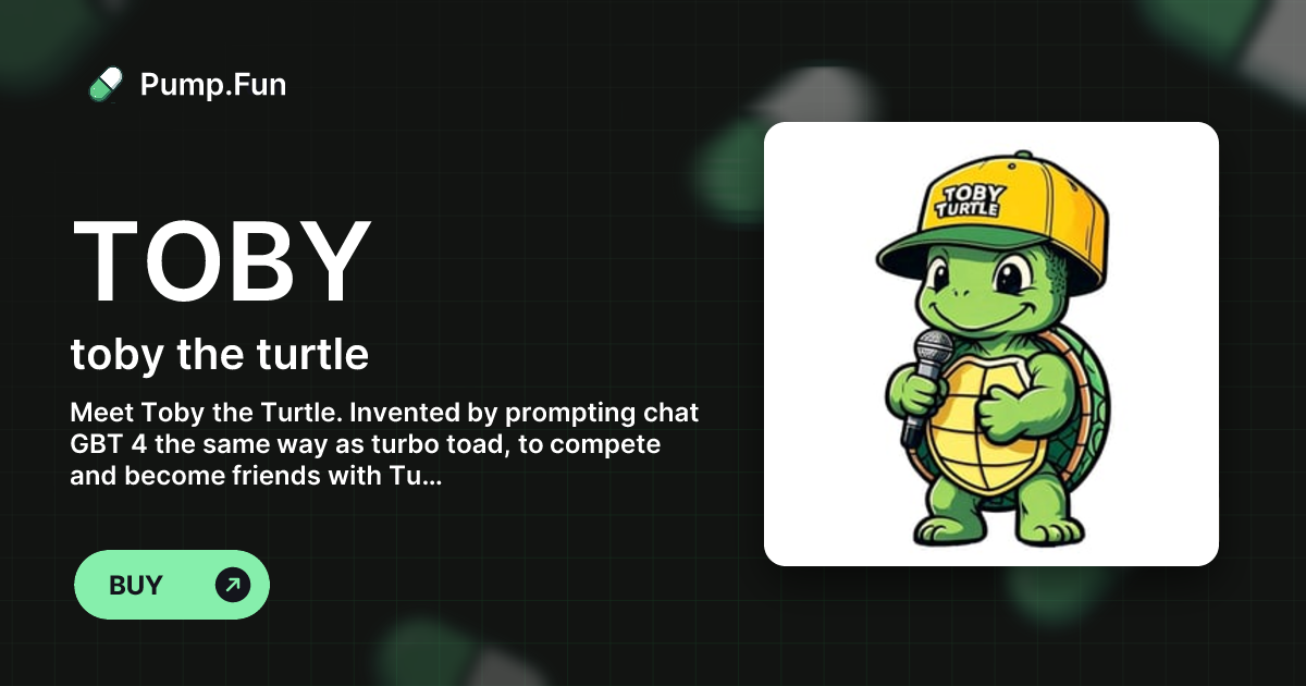 toby the turtle (TOBY) - Pump