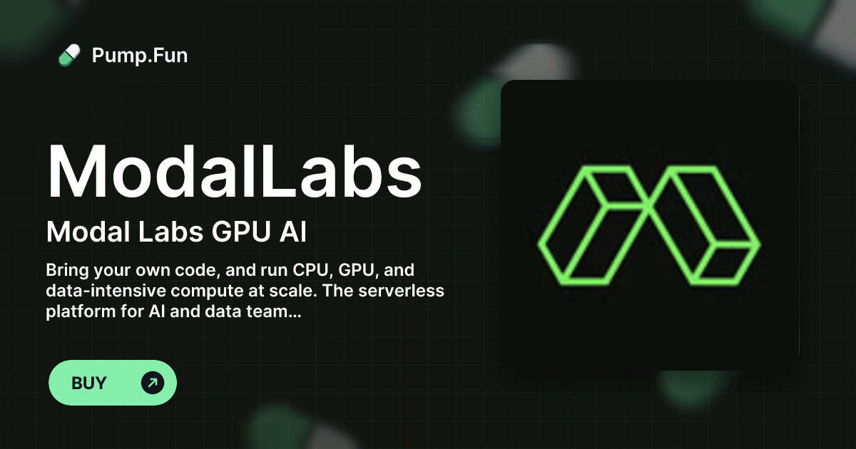 Modal Labs GPU AI (ModalLabs) - Pump