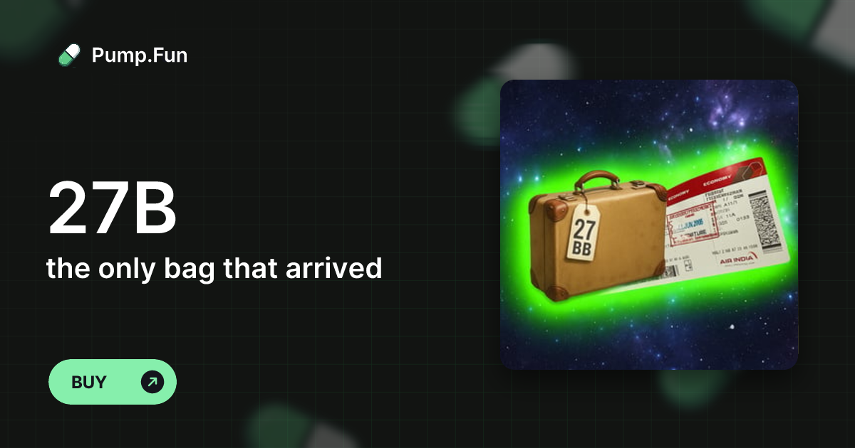 the only bag that arrived (27B) - Pump