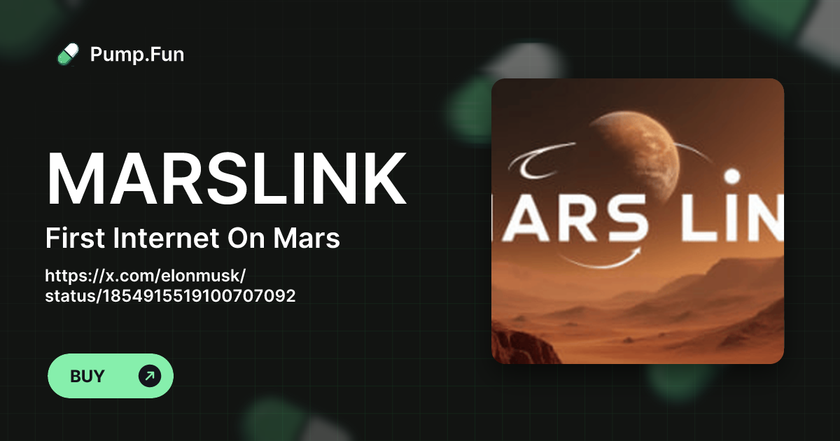 First Internet On Mars (MARSLINK) - Pump