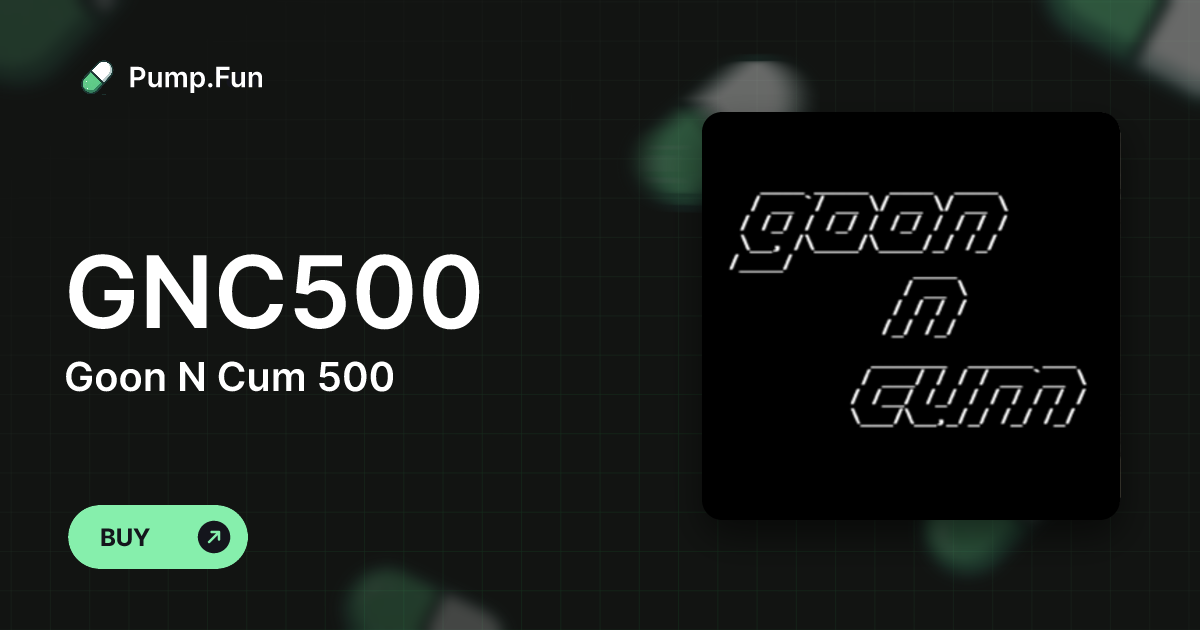 Goon N Cum 500 (GNC500) - Pump