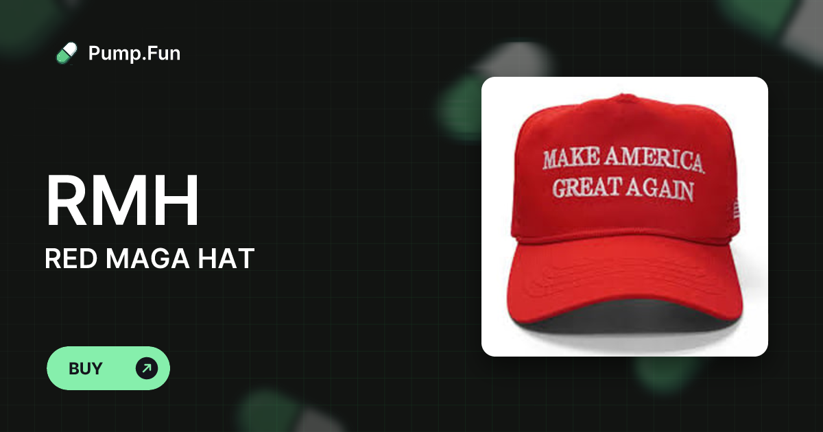 RED MAGA HAT (RMH) - Pump