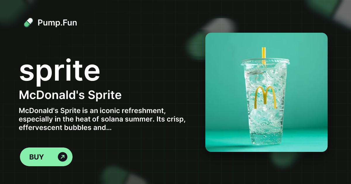 McDonald's Sprite (sprite) - Pump