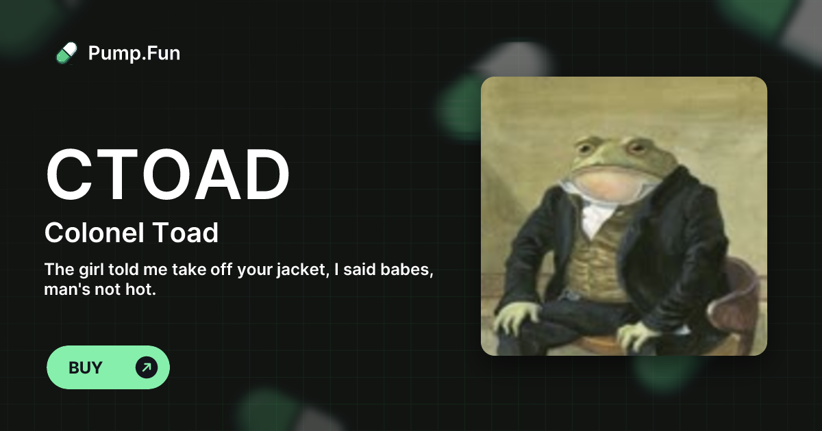 Colonel Toad (CTOAD) - Pump