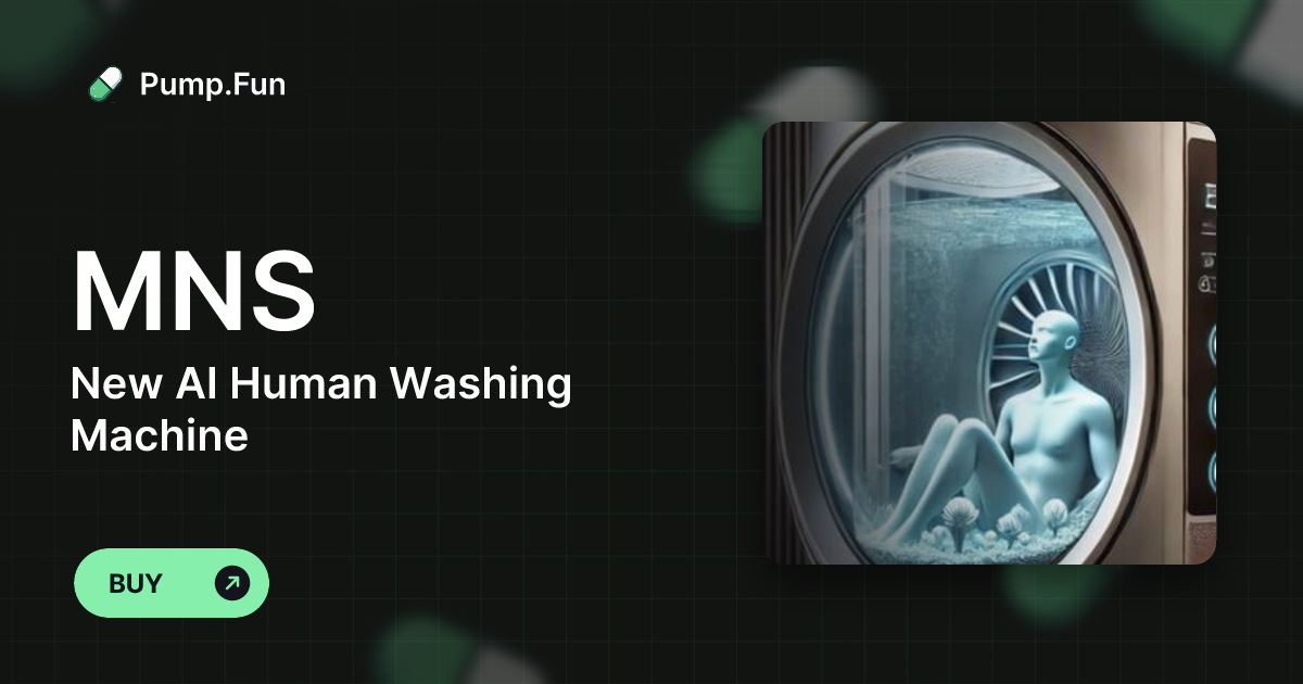 New AI Human Washing Machine (MNS) - Pump
