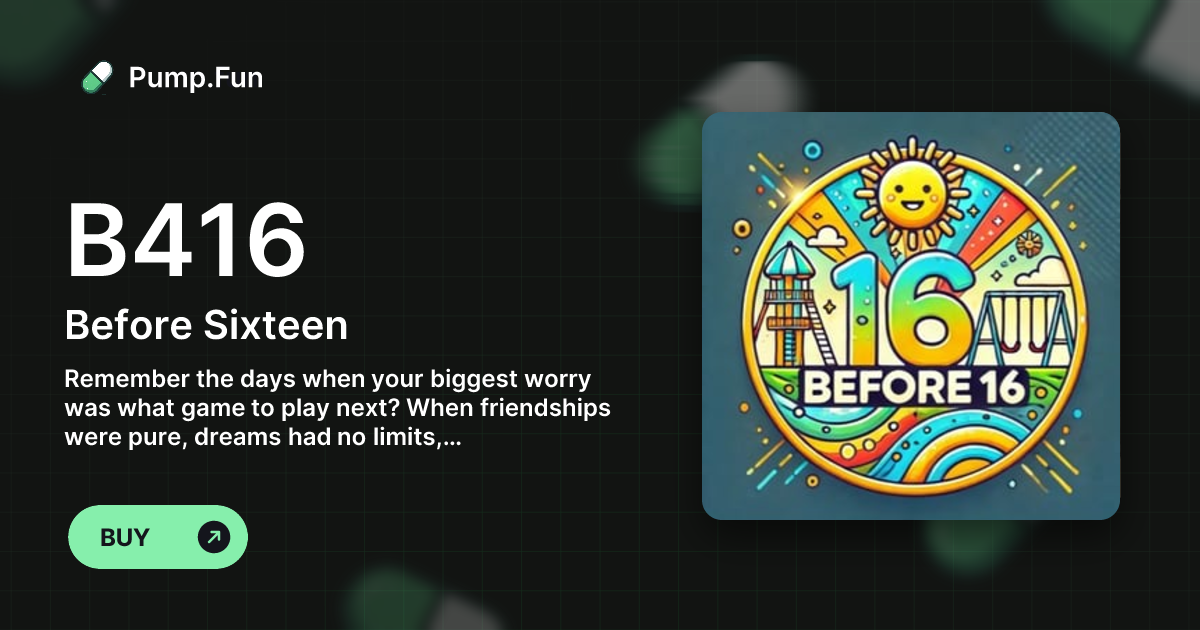 Before Sixteen (B416) - Pump