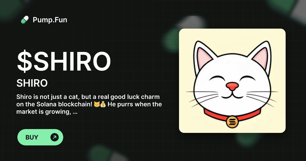 SHIRO ($SHIRO) - Pump