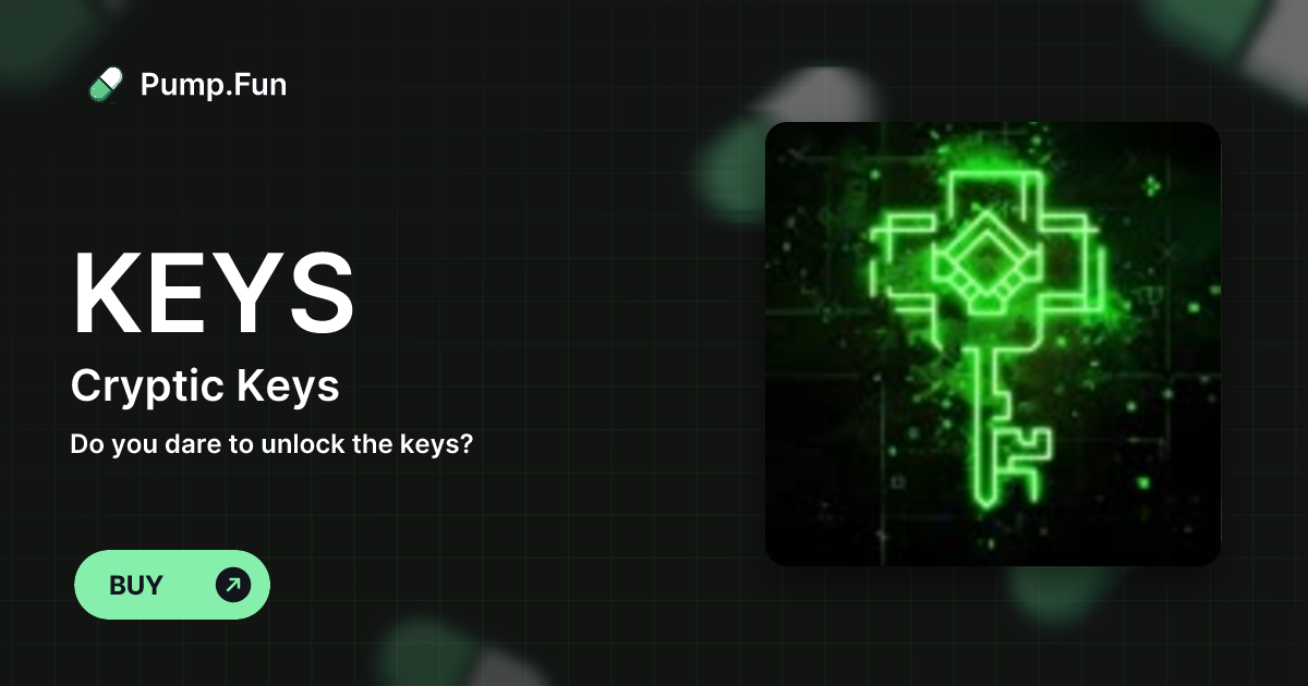 Cryptic Keys (KEYS) - Pump
