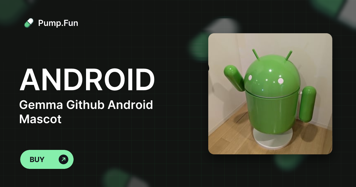 Gemma Github Android Mascot (ANDROID) - Pump