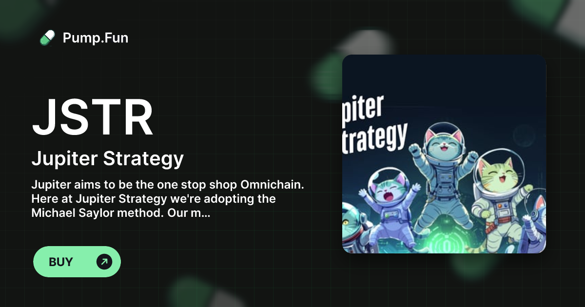 Jupiter Strategy (JSTR) - Pump