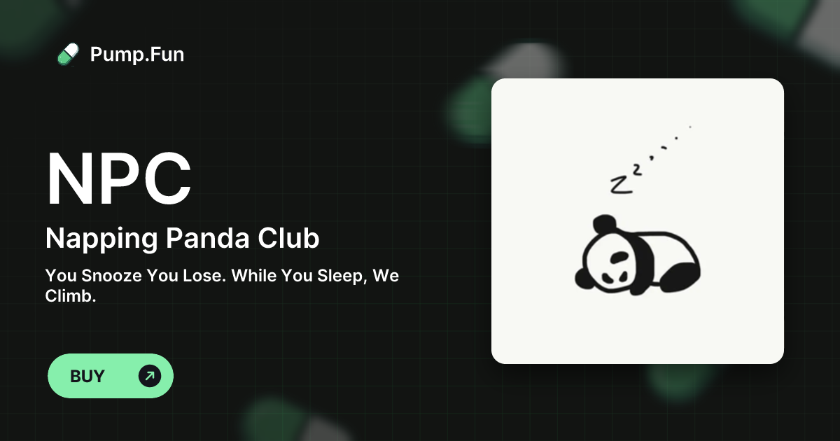 Napping Panda Club (NPC) - Pump