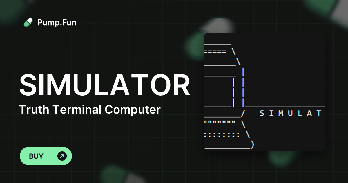 Truth Terminal Computer (SIMULATOR) - Pump