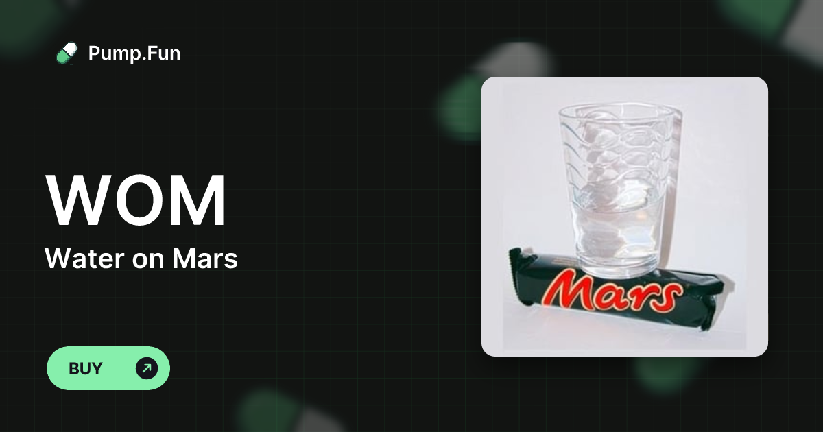 Water on Mars (WOM) - Pump