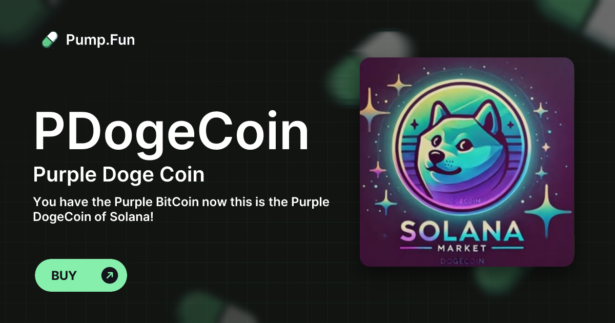 Purple Doge Coin (PDogeCoin) - Pump
