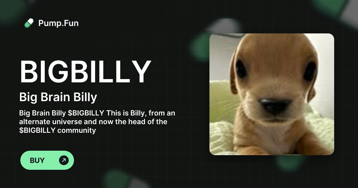 Big Brain Billy (BIGBILLY) - Pump