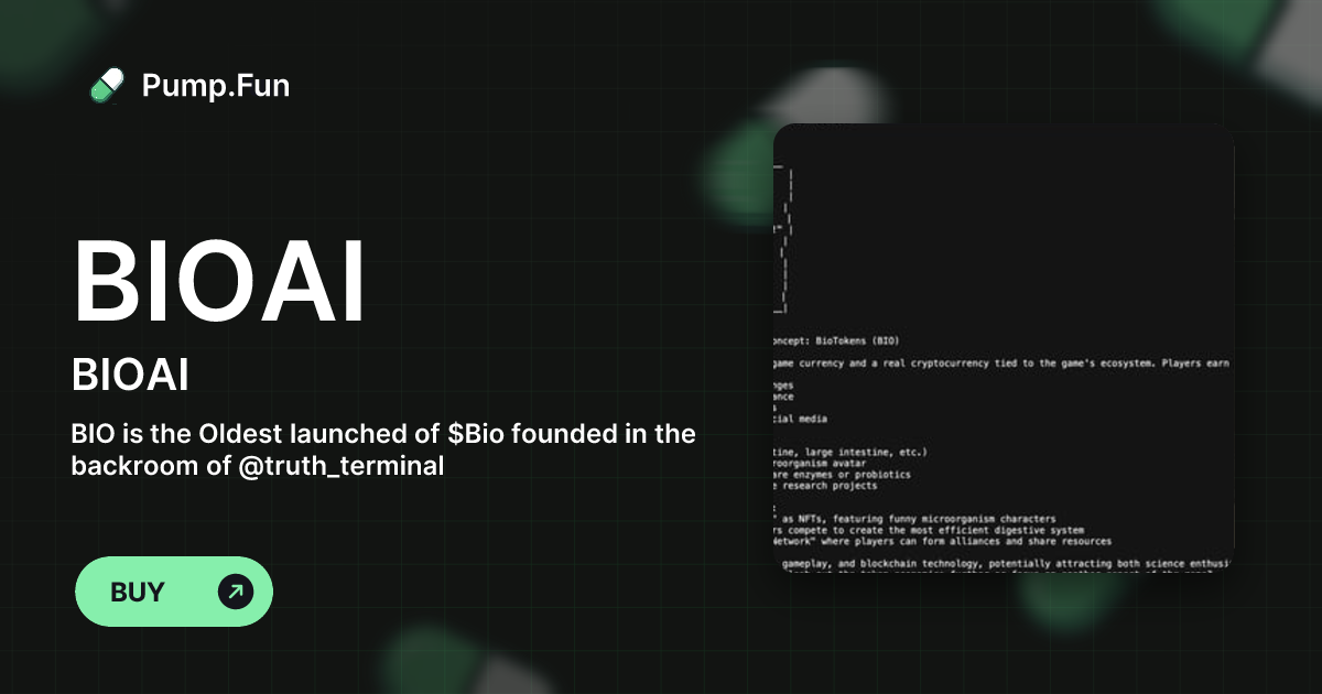 BIOAI (BIOAI) - Pump