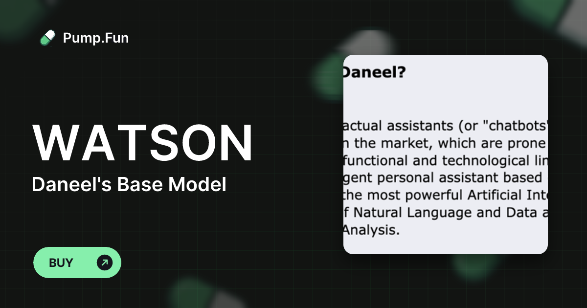 Daneel's Base Model (WATSON) - Pump